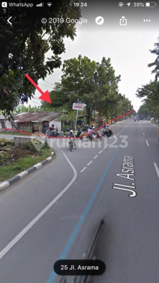 kavling depan jalan raya | las4040985